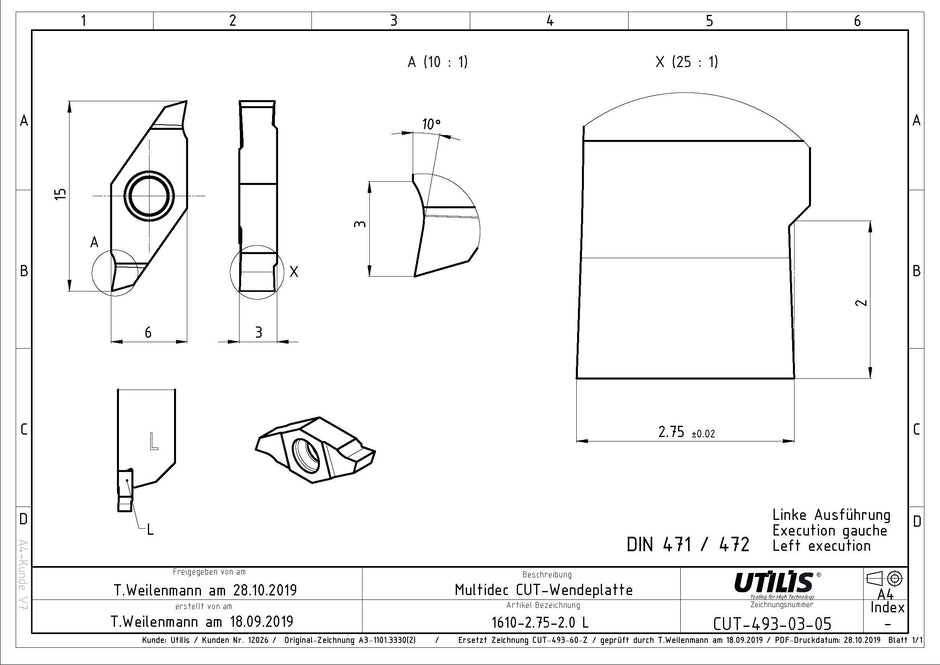 Grooving and Part-off - Inserts – Intertool